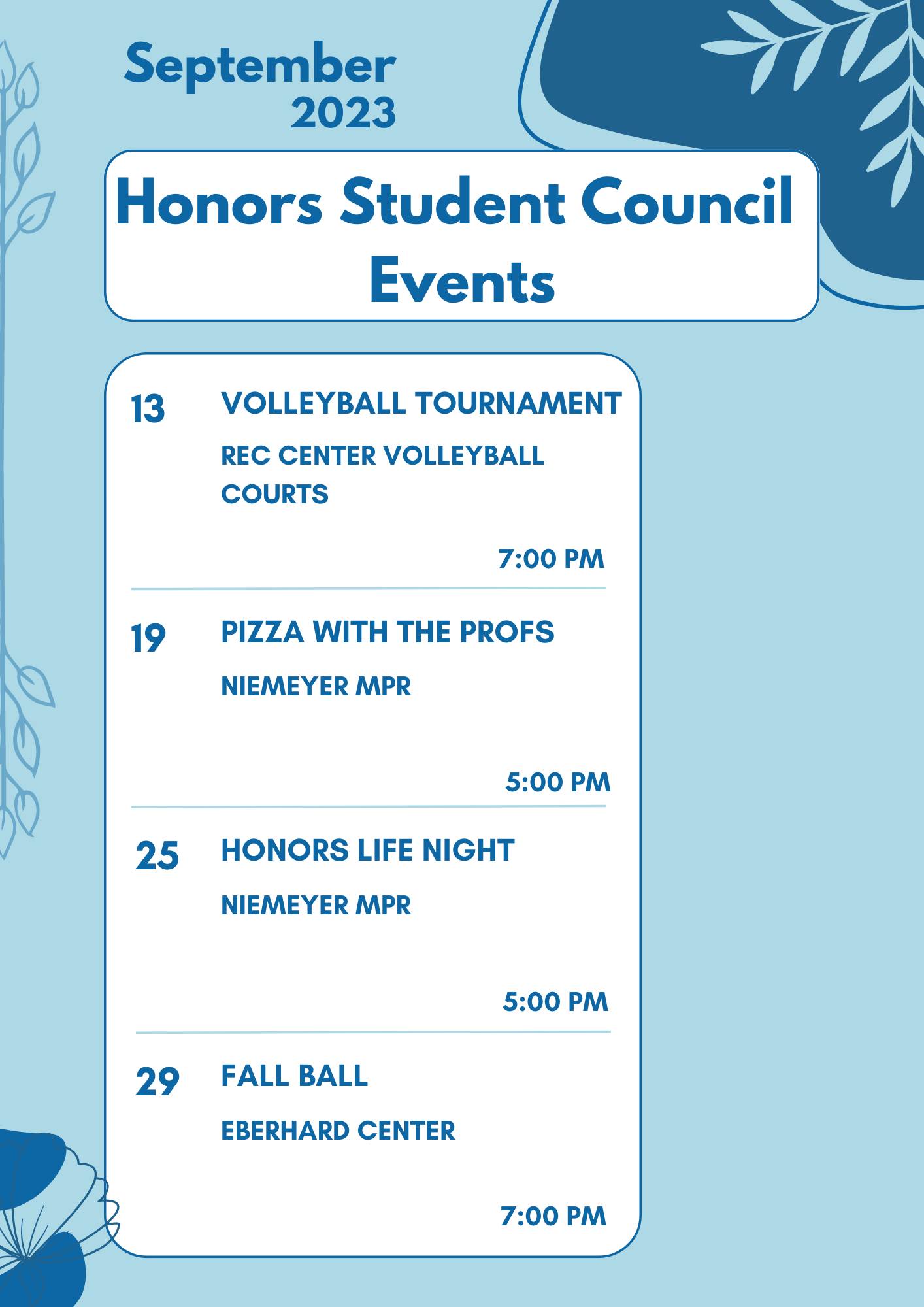 Honors Student Council Events - Frederik Meijer Honors College - Grand ...